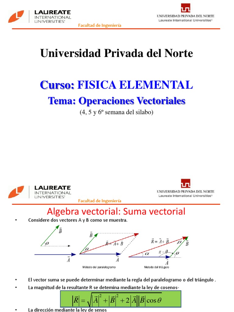 Analisis Vectorial Operaciones Vectoriales 12 | PDF | Vector Euclidiano | Escalar (Matemáticas)