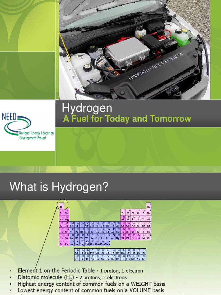 Introduction To Hydrogen | PDF | Hydrogen | Fuel Cell