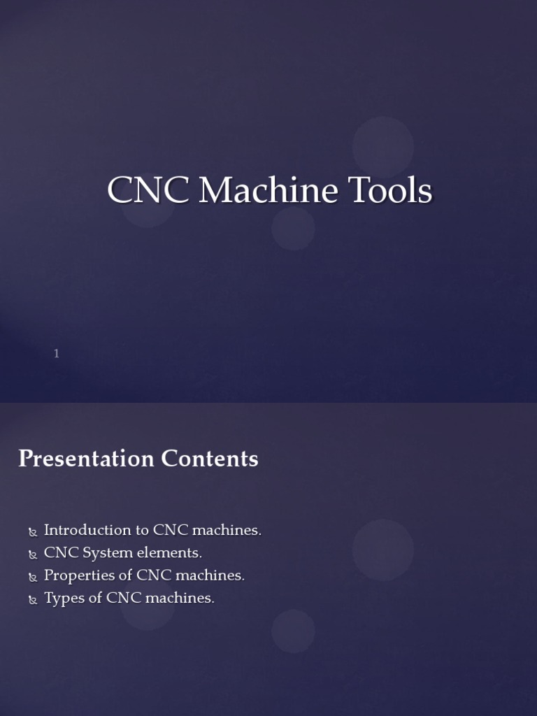 CNC Machine Tools W1 | PDF | Numerical Control | Industries