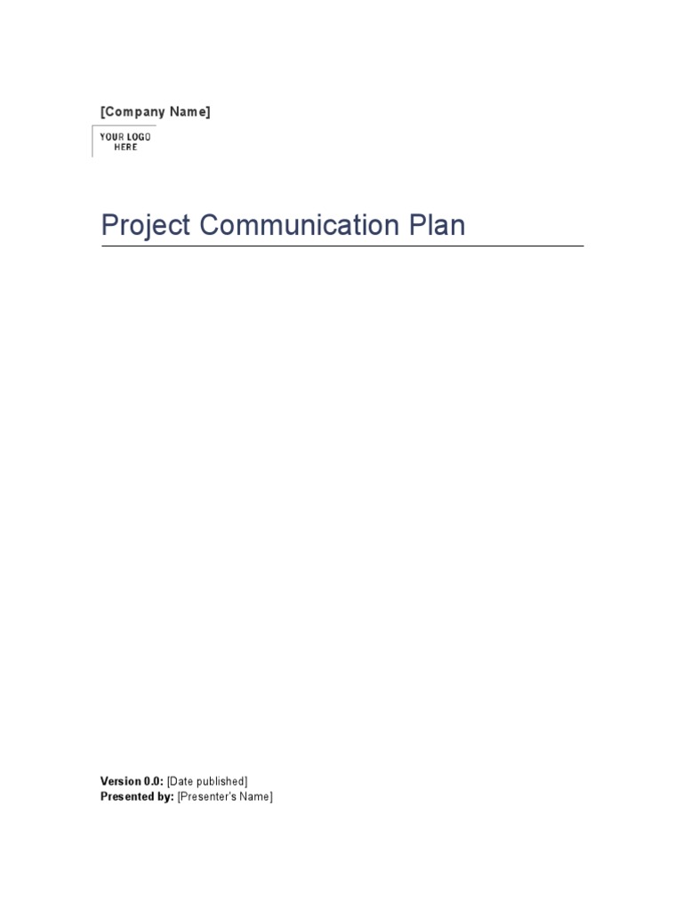 Construction Project Communication Plan | PDF | Art