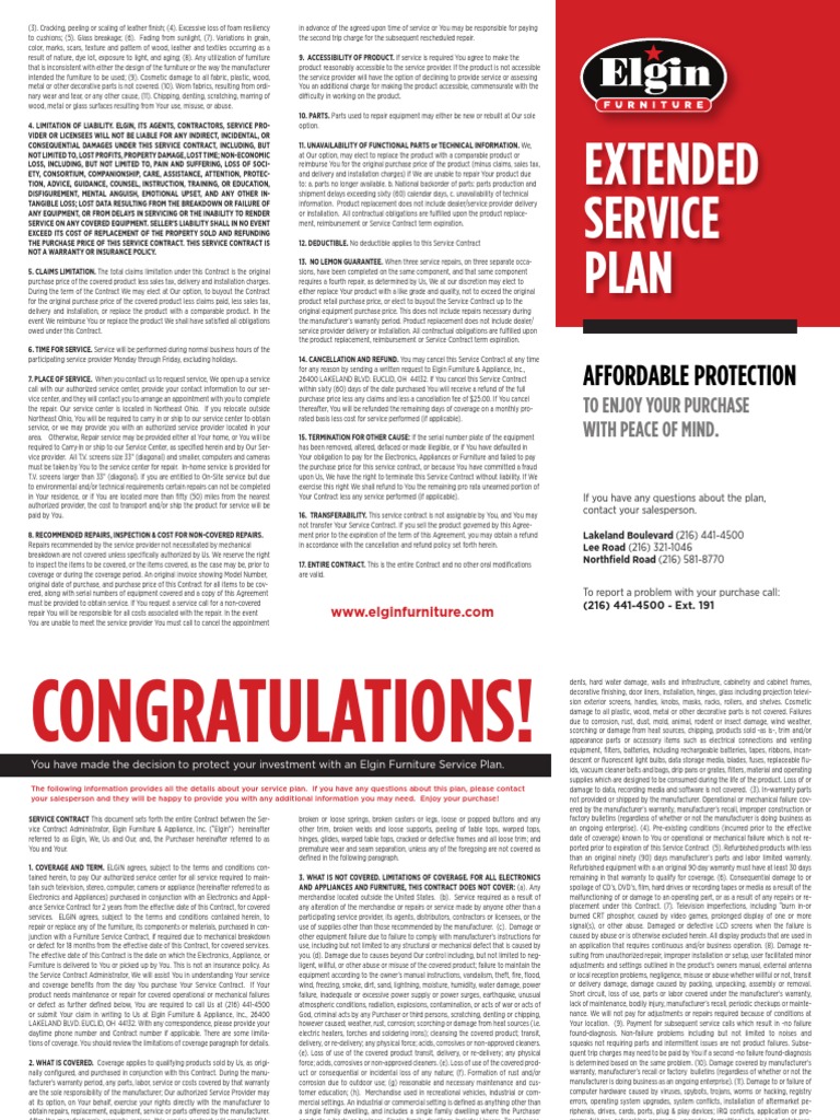 Print - Extended Service Plan | PDF | Installation (Computer Programs ...