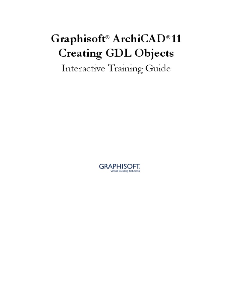 Creating GDL Objects E-Guide | PDF | 2 D Computer Graphics | Double Click Creating GDL Objects E-Guide | PDF | 2 D Computer Graphics | Double Click