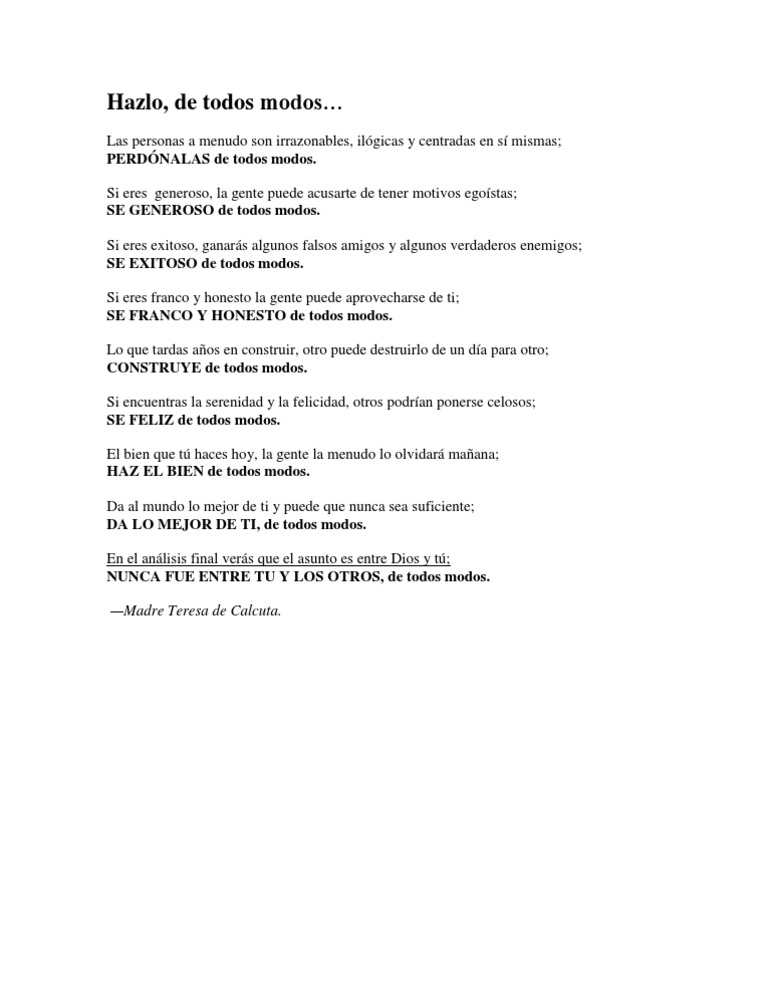 Hazlo de Todos Modos | PDF