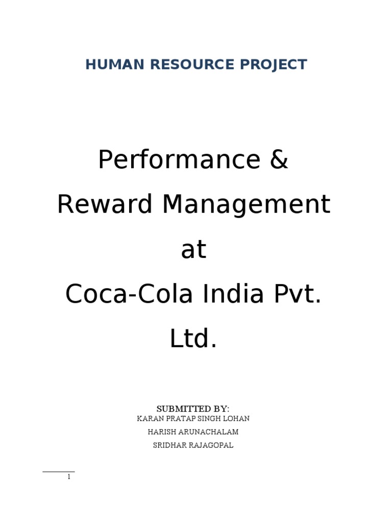 Performance Management at Coca Cola | PDF | Motivation | Motivational