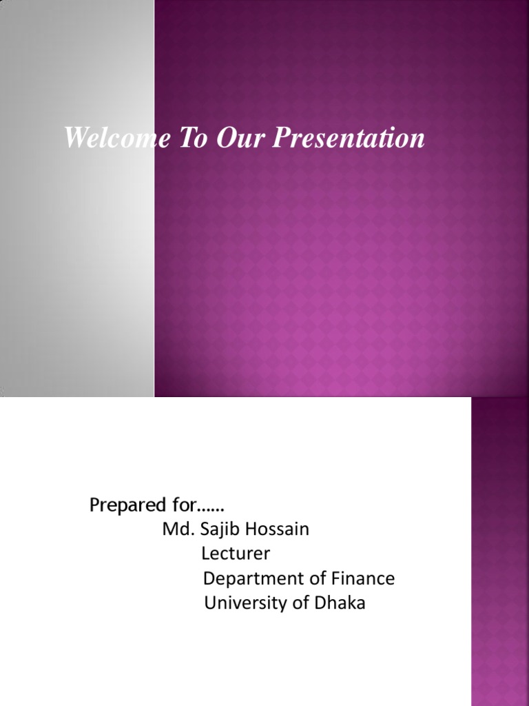 Welcome To Our Presentation | PDF | Product (Business) | Privacy