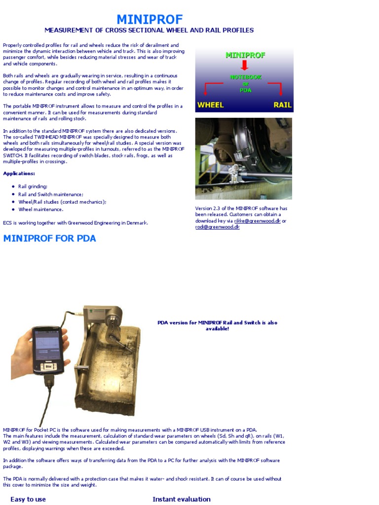 Rail & Wheel Profile Measurement | PDF | Personal Computers | Personal ...