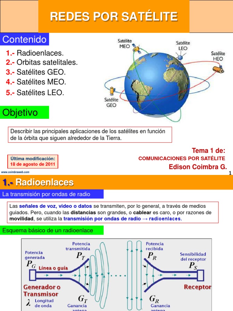 Redes Por Satelite | PDF | Satélite de Comunicaciones | Telecomunicaciones