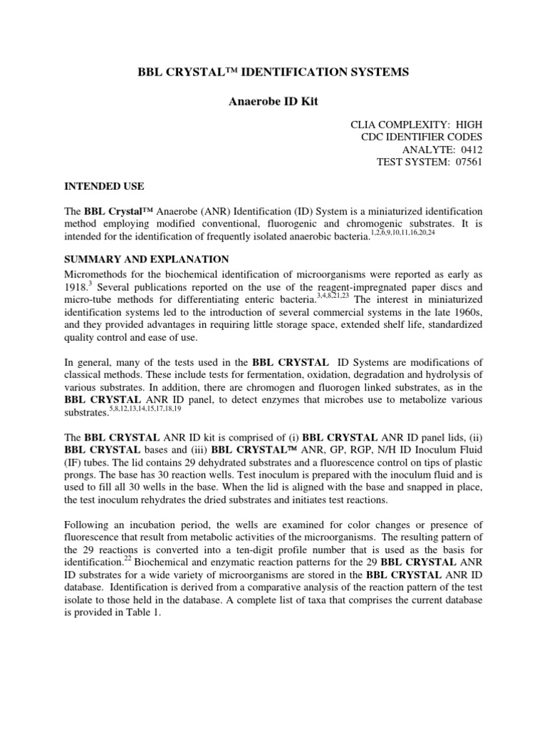 Crystal BBL PDF | PDF | Shelf Life | Bacteria