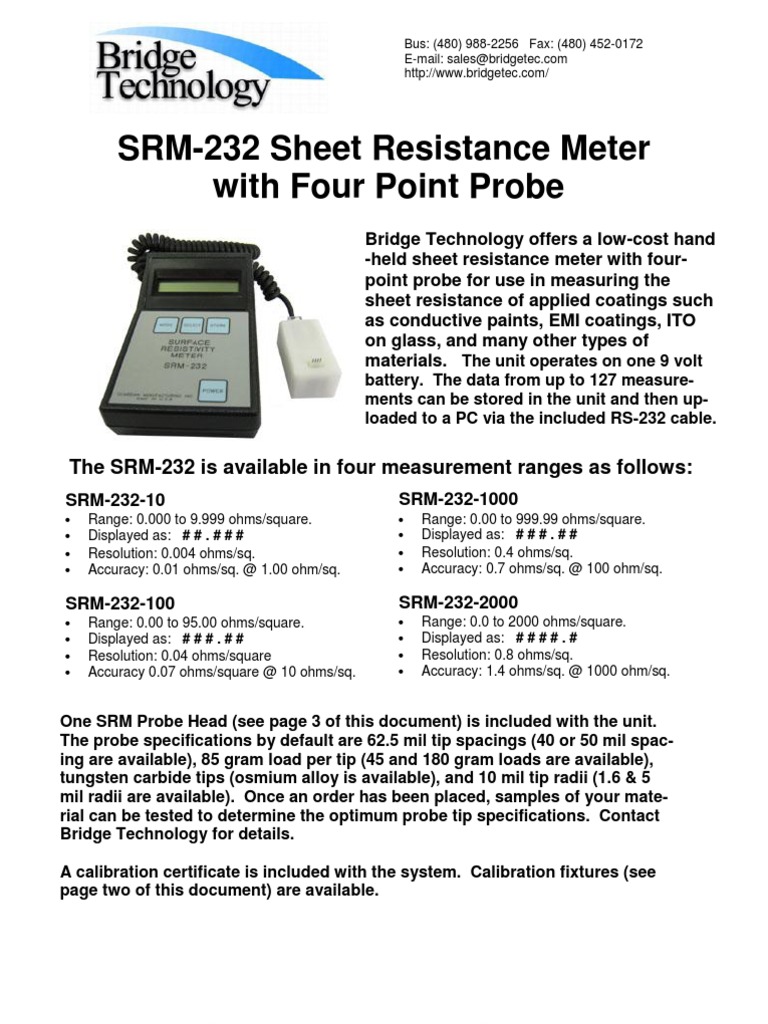 SRM | PDF | Calibration | Accuracy And Precision