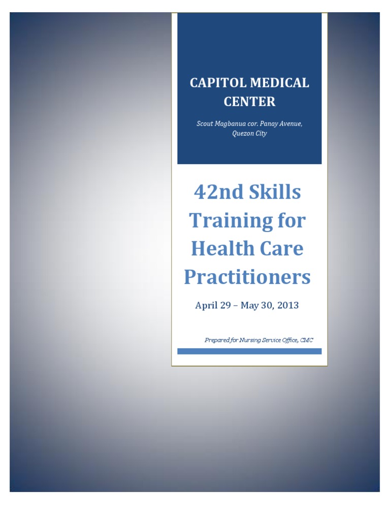 42nd CMC Skills Documentation | PDF | Intensive Care Unit | Health Care