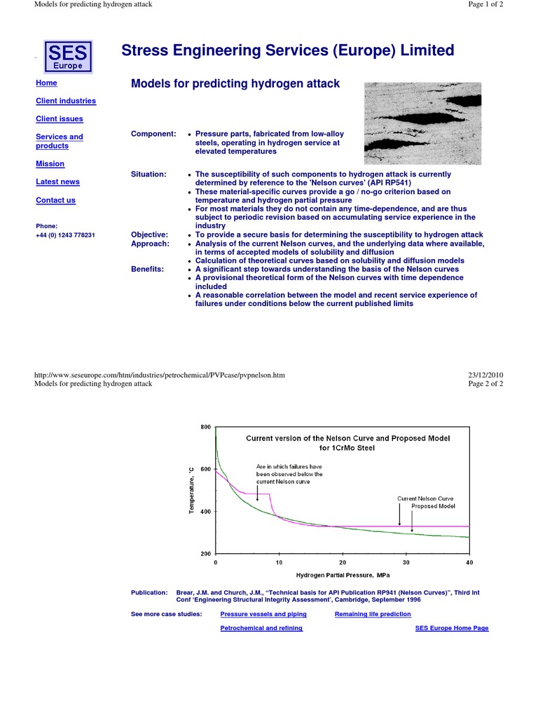 Nelson Curve - Model For Predicting Hydrogen Attack | PDF | Prediction ...