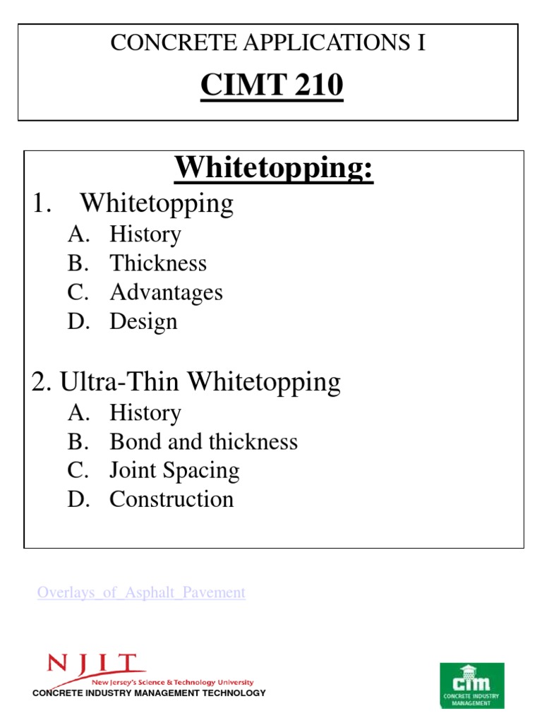 Ultra-Thin Whitetopping Techniques | PDF | Road Surface | Concrete