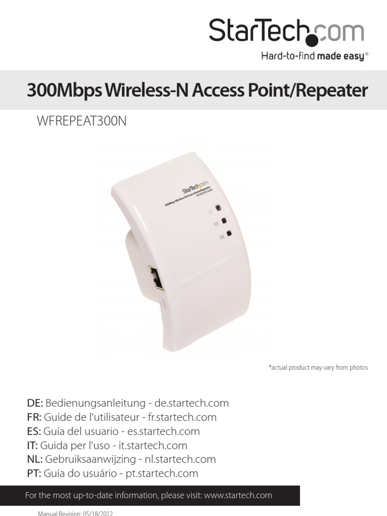 Repeater - Manual | PDF | Wi Fi | Wireless Access Point