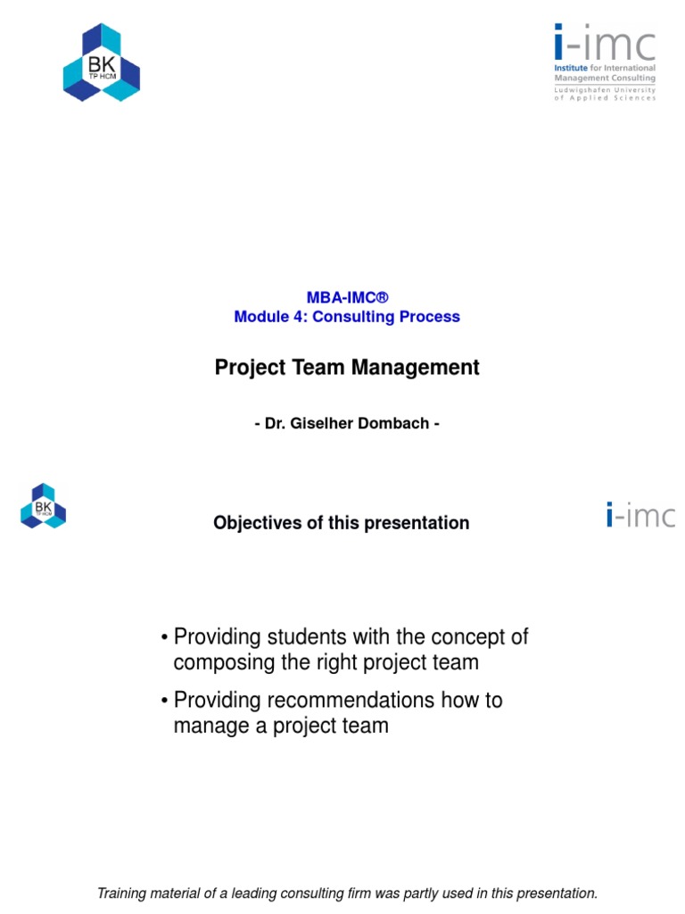 Project Team Management | PDF | Expert | Empowerment