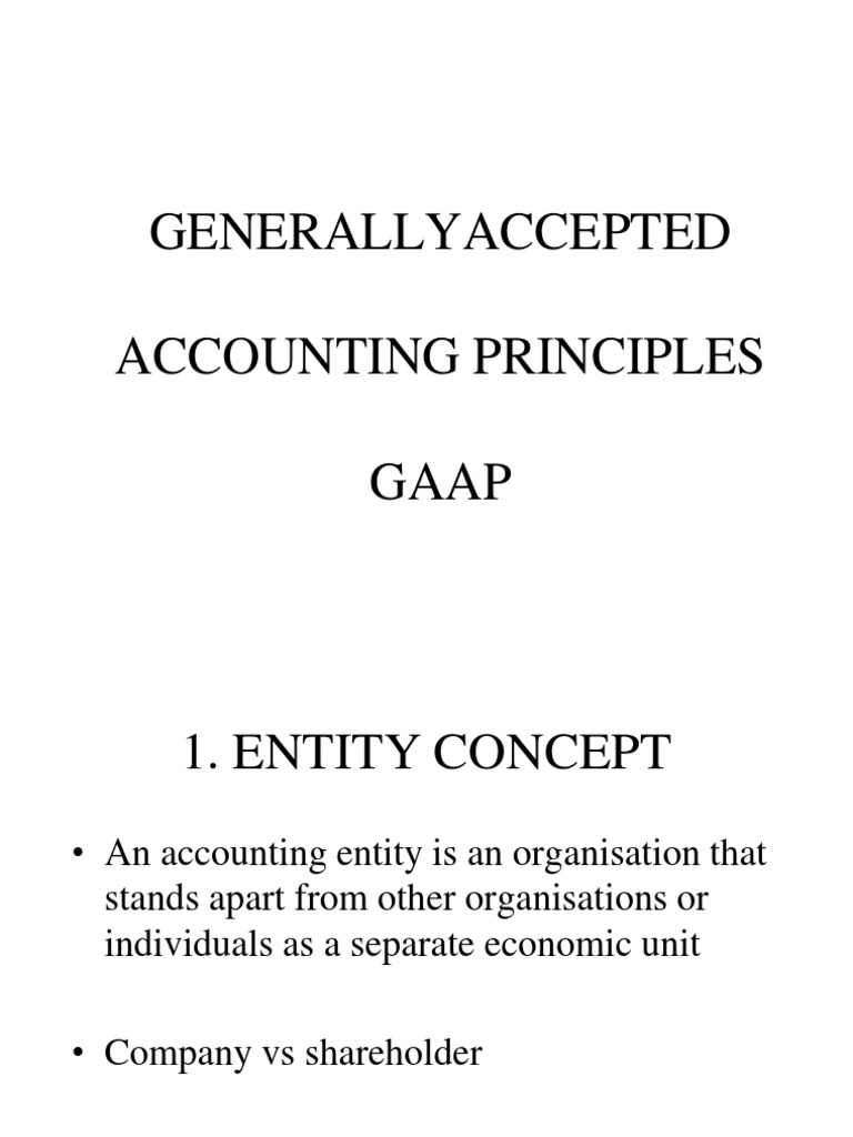 GAAP: Key Accounting Principles Explained | PDF | Finance & Money ...