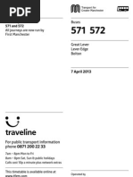 Route 271 and 273 Timetable 300814 | PDF | Travel