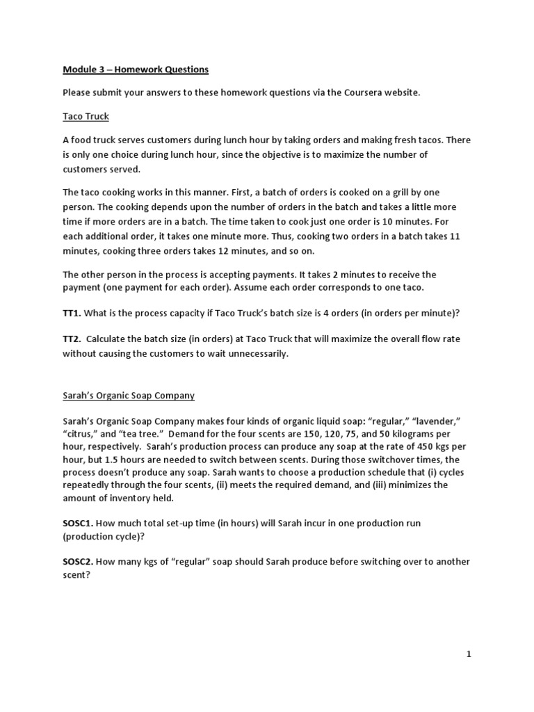 An Intro To Operations Management Questions | PDF | Business | Economies