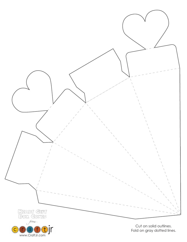 Printable Cone Template for Gift Boxes | PDF