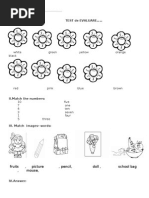 Fisa Engleza 1 | PDF