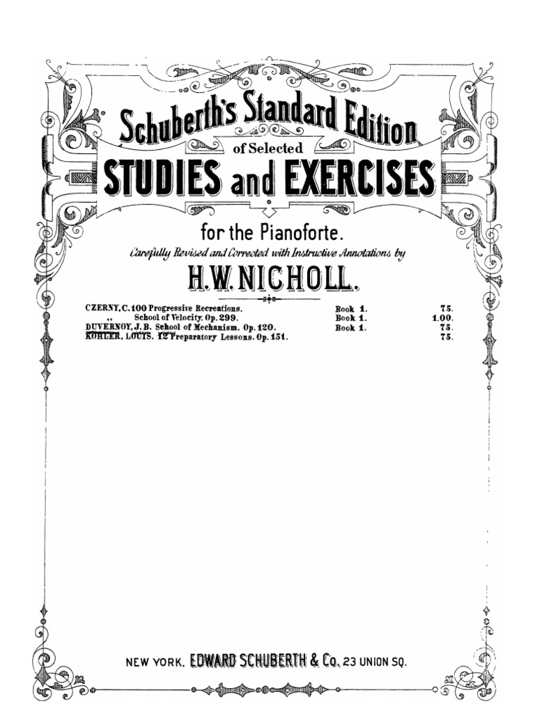 Duvernoy Op. 120 School of Mechanism 1 | PDF | Foreign Language Studies