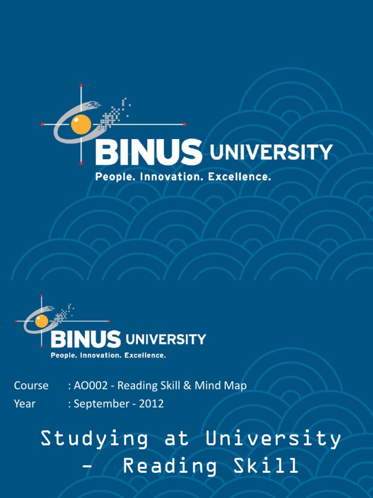Reading Skill Binus Bina Nusantara Binusmaya - Binus.ac - Id | PDF
