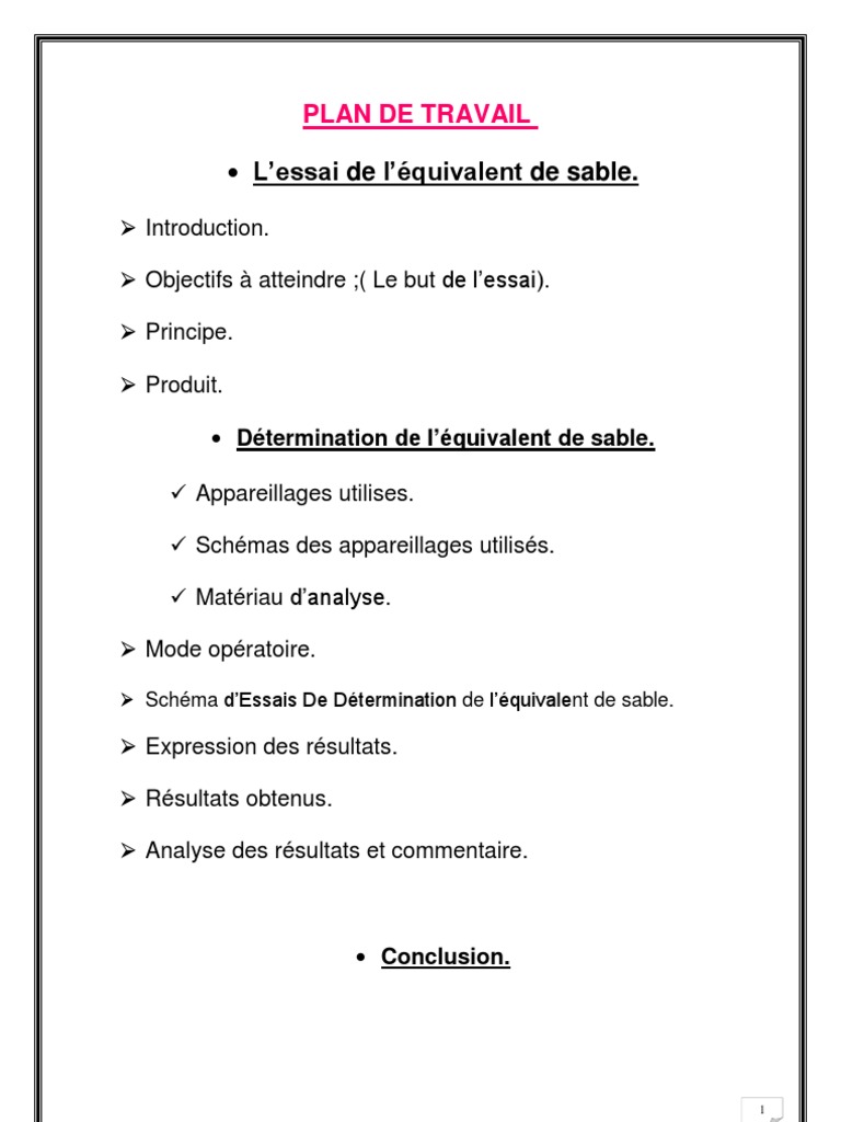 Essai d'Équivalent de Sable en Béton | PDF | Matériaux de construction ...