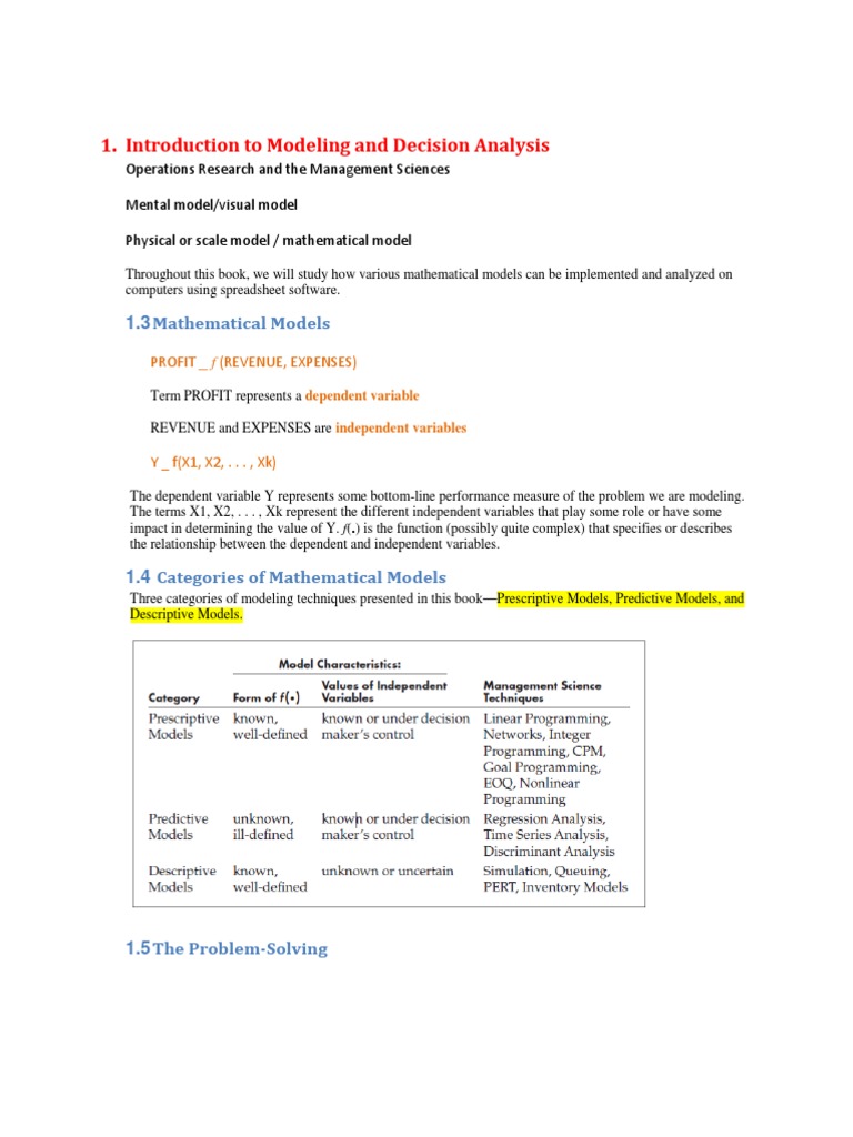 Decision Making Model | PDF | Decision Making | Mathematical Optimization