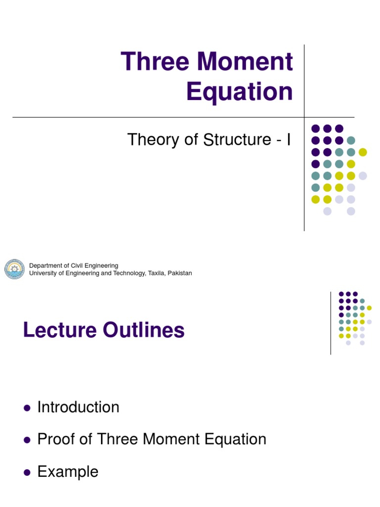 3 Moments Equation | PDF | Applied And Interdisciplinary Physics | Mathematical Analysis