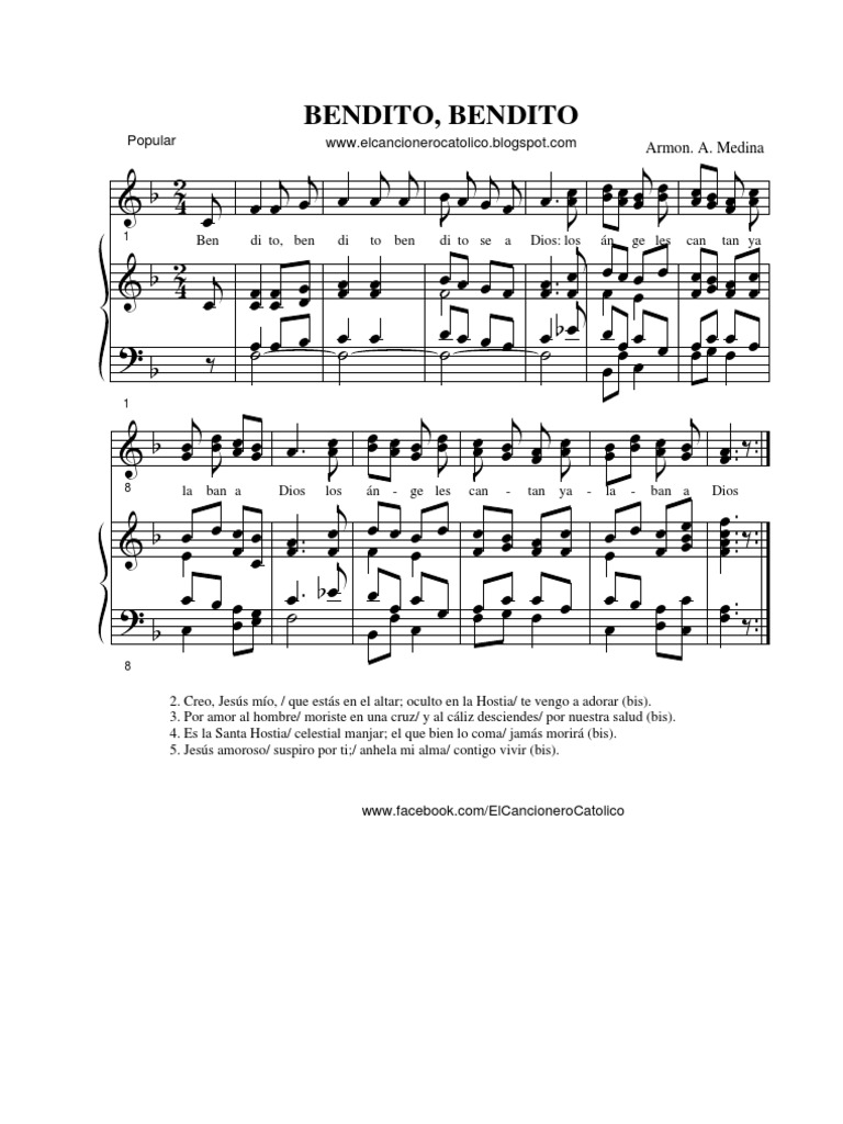 Bendito Jesus Partitura Pdf - herevfile