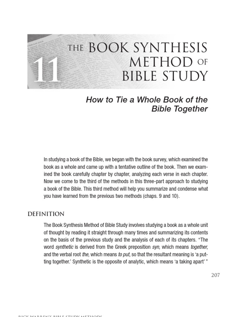 Book Synthesis Method | PDF | The Gospel | Epistle To The Ephesians