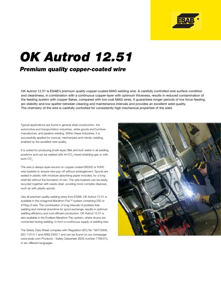 ESAB OK Autrod 12.51 | PDF