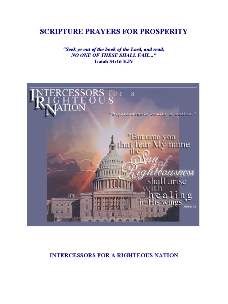 Scriptures For Prosperity | PDF | Prayer | Gospel Of Matthew