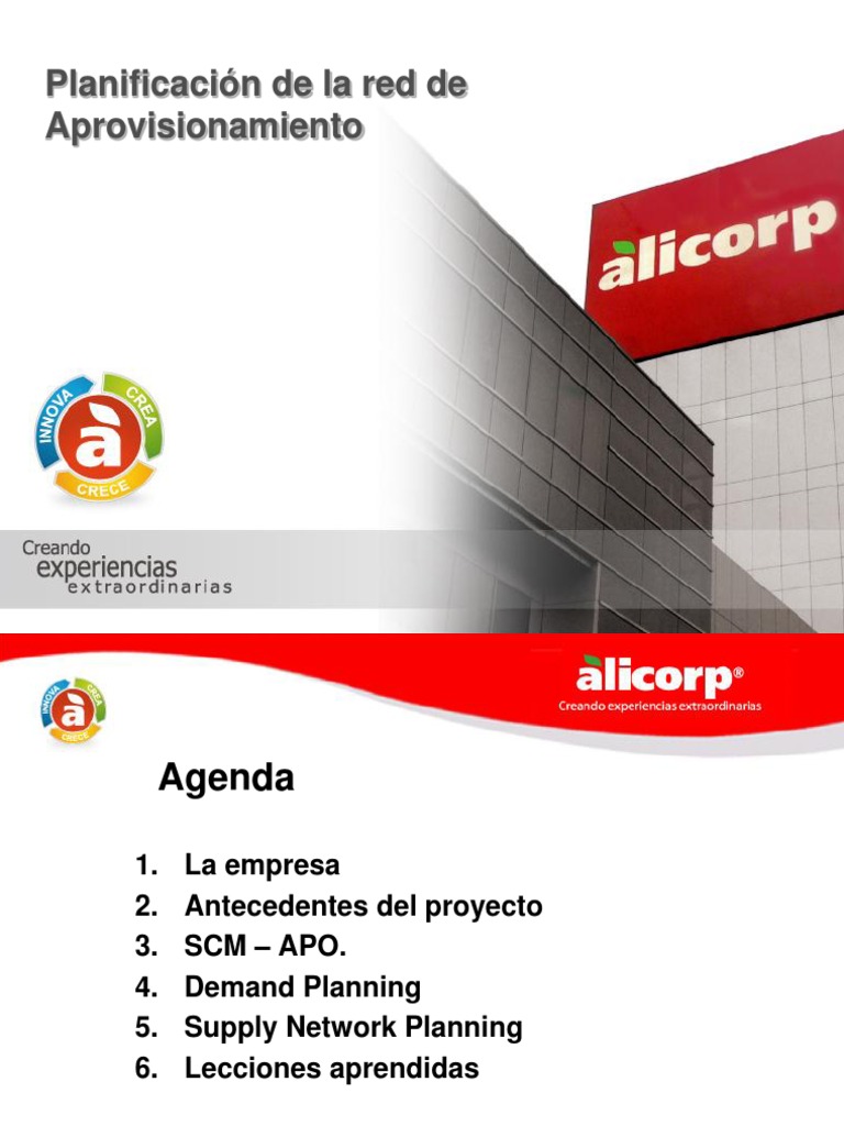 SCM Alicorp PDF | Descargar gratis PDF | Sap Se | Planificación