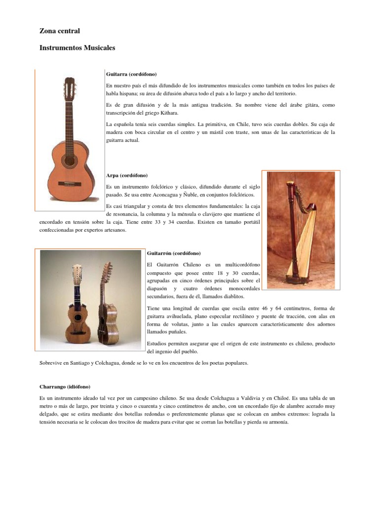 Instrumentos Musicales Con Sus Nombres