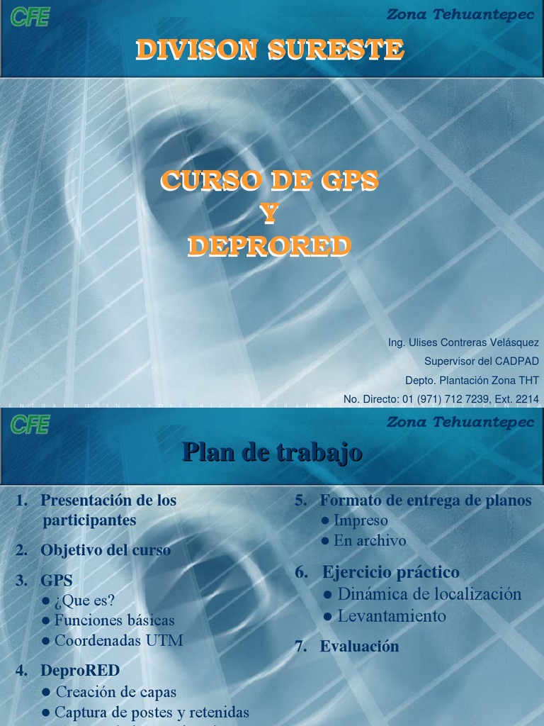 Curso de GPS y DeproRED | PDF | Sistema de Posicionamiento Global ...