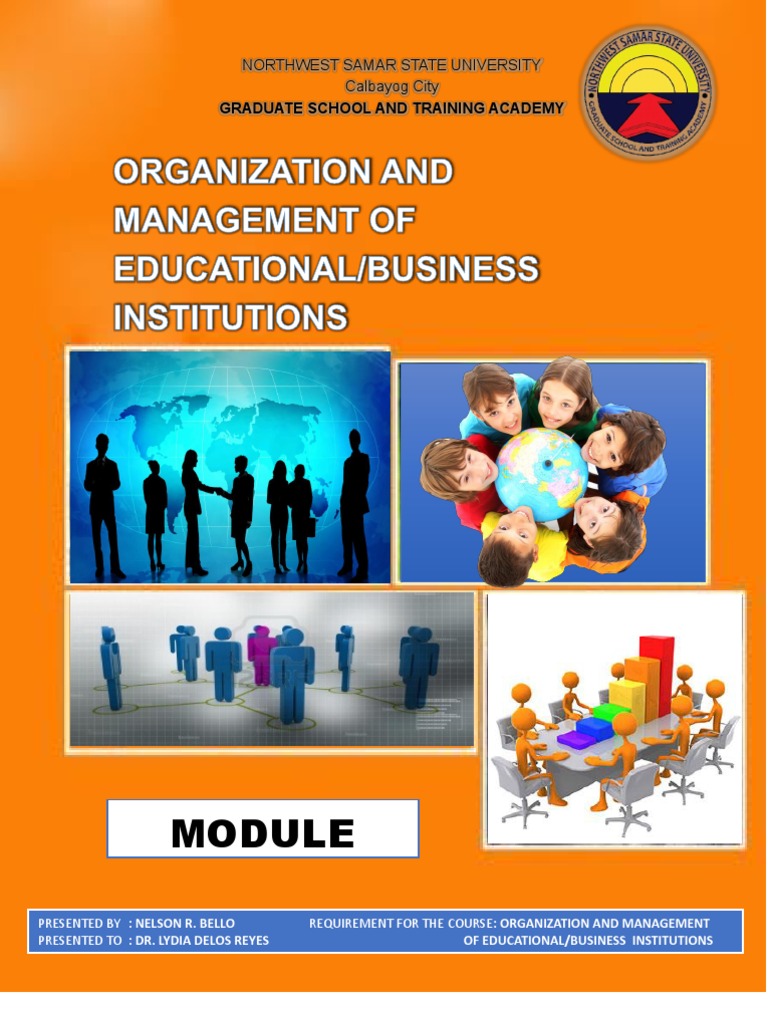 MODULE On Organization and Management of Educational Business ...