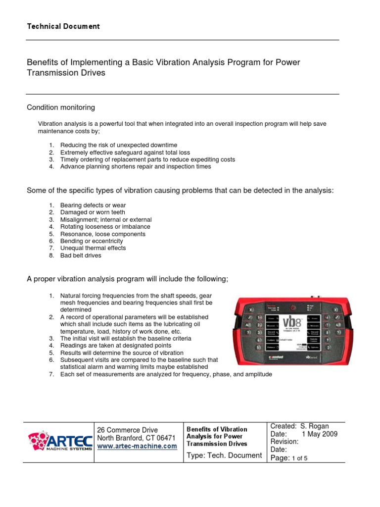 Vibration Analysis For Gears | PDF