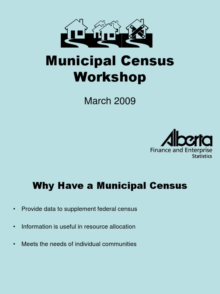 Preparing for Municipal Census Enumeration: A Guide for Coordinators ...