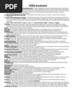 AP Environmental Science Vocabulary List and Definitions | PDF | Rock ...