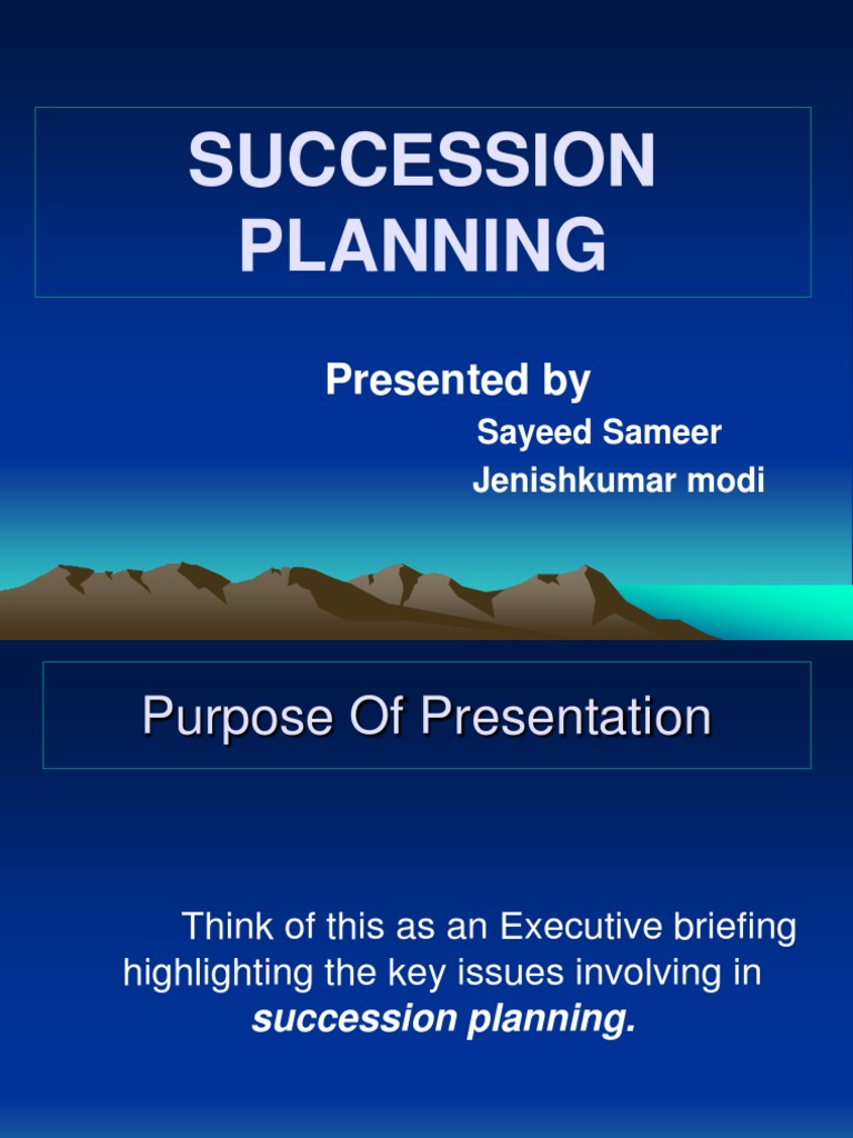 Succession Planning: Presented by | PDF | Succession Planning ...