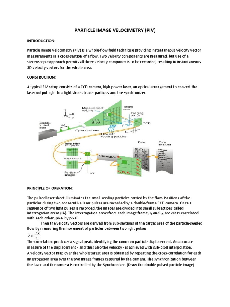 Particle Image Velocimetry | PDF | Mechanics | Fluid Dynamics