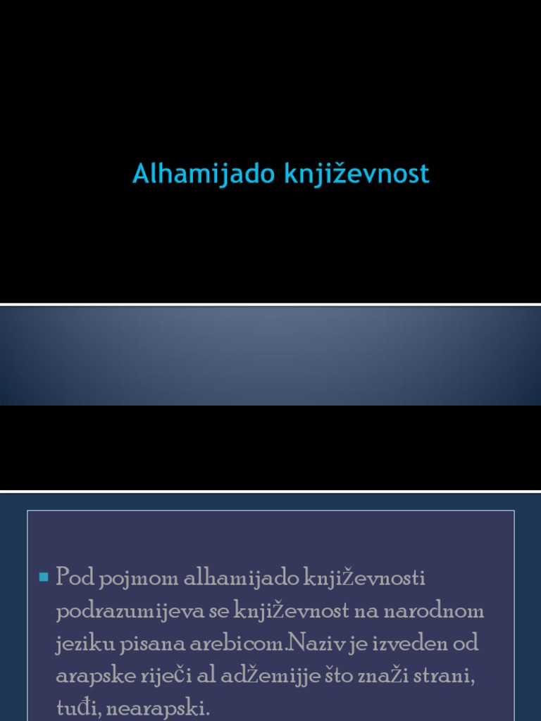 Alhamijado Književnost03 | PDF