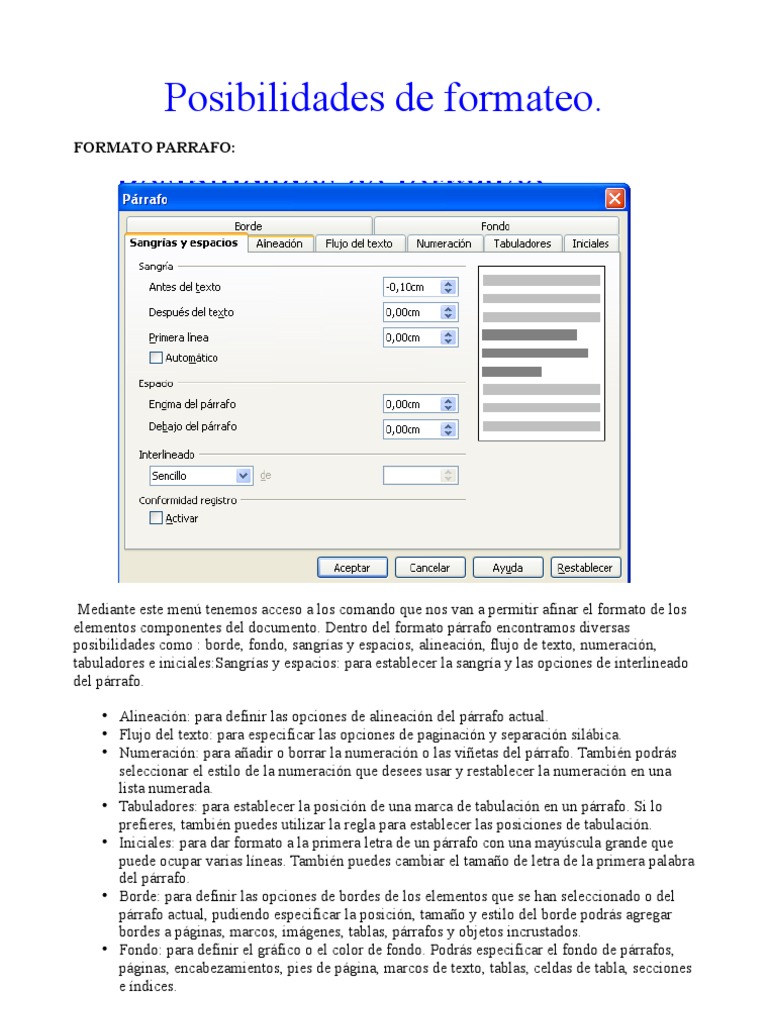 Formato de Párrafos en Word | PDF | Point and Click | Informática