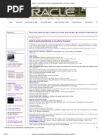 Day To Day Activities of Oracle DBA - Checklist | PDF | Database Index | Databases