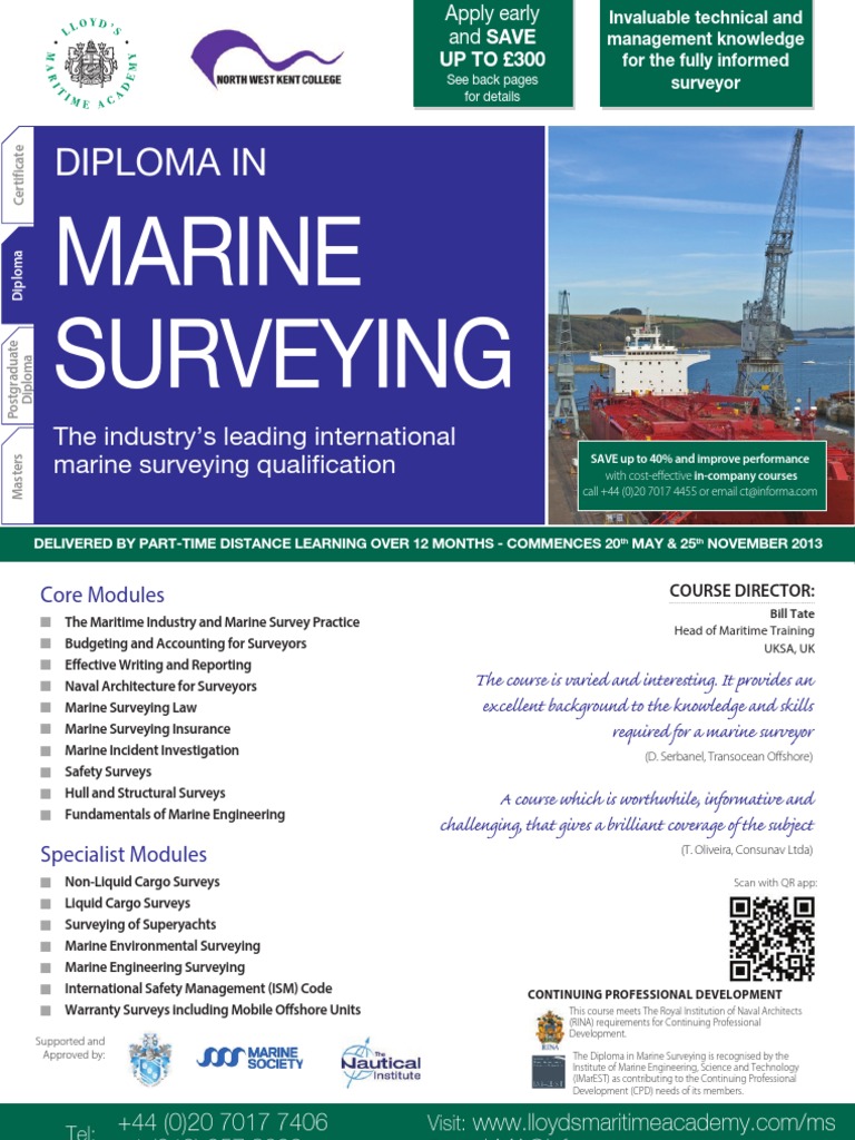 Diploma in Cargo Surveying | PDF | Admiralty Law | Distance Education