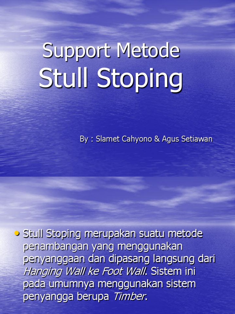 Stull Stoping | PDF