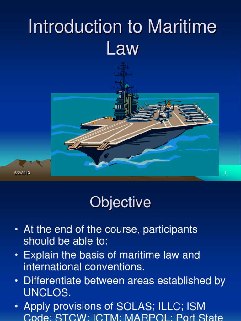 Introduction To Maritime Law | PDF | Admiralty Law | Public ...