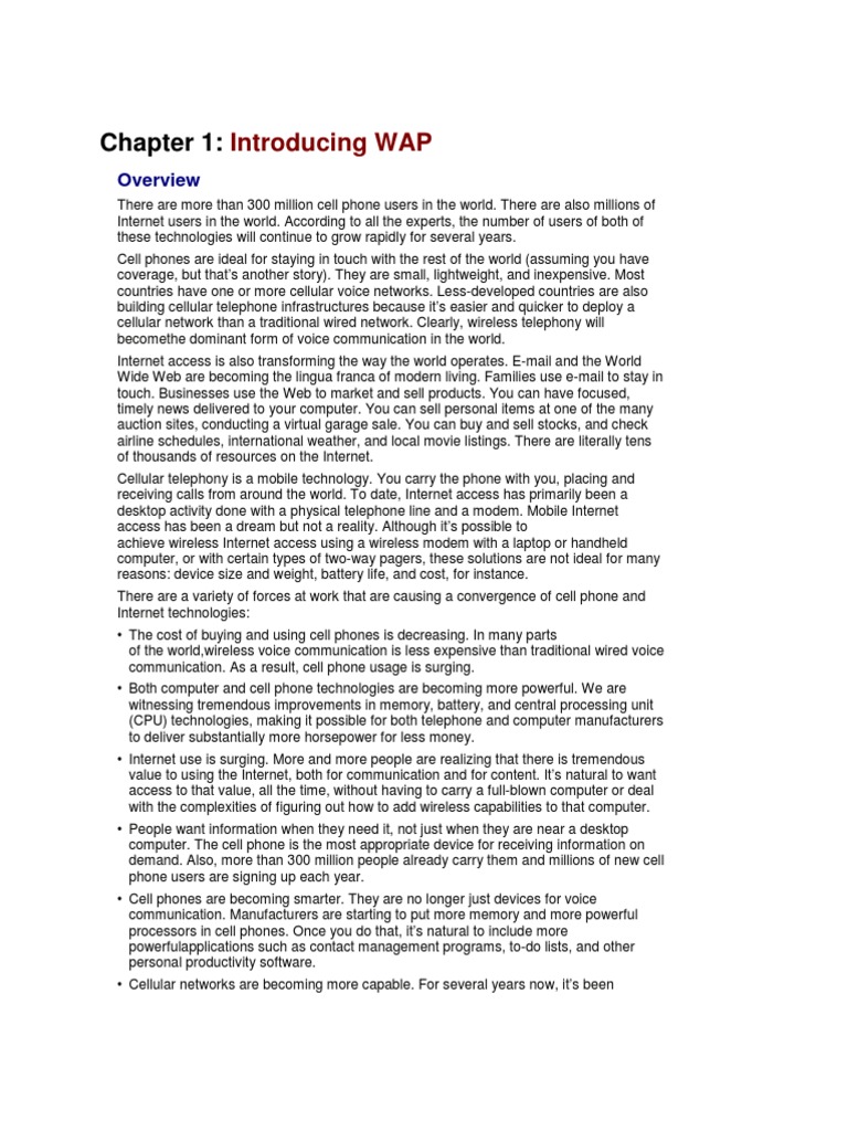 Wap Book | PDF | Hypertext Transfer Protocol | World Wide Web