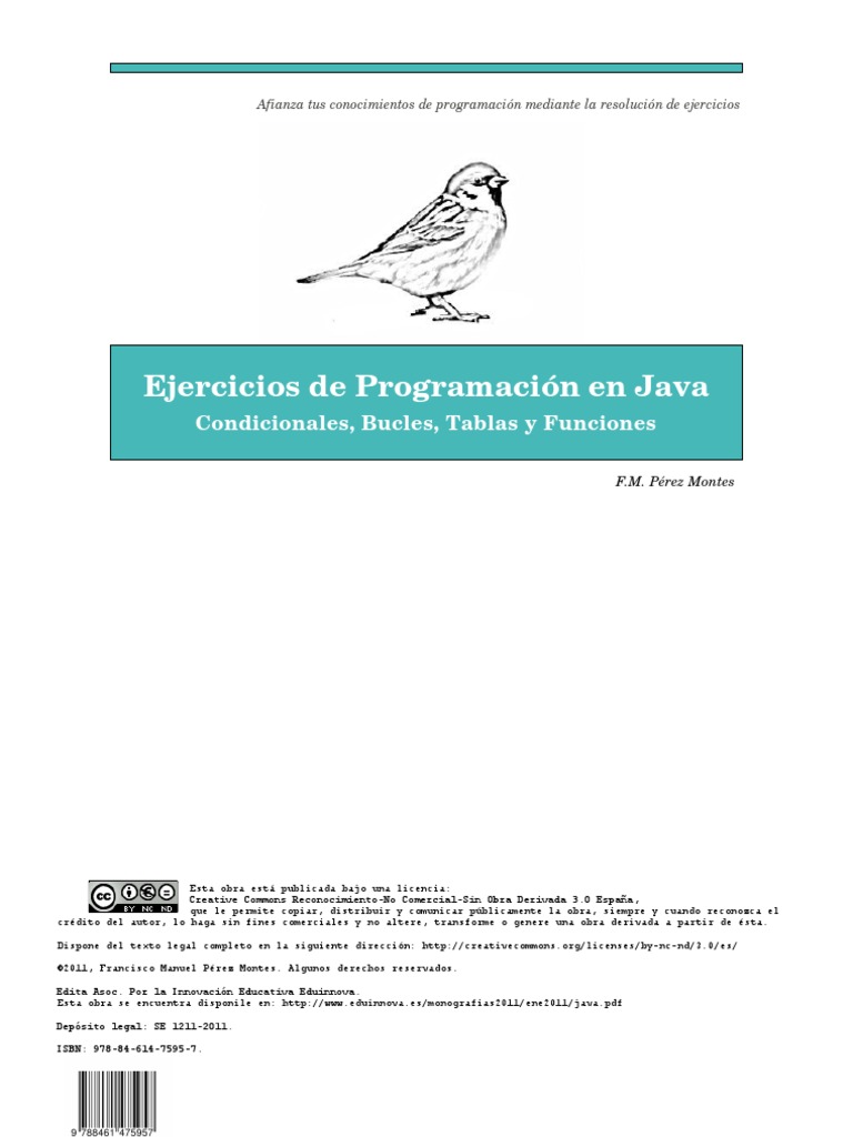 EjerciciosJava PDF | PDF | Lenguaje de programación | Java (lenguaje de programación)