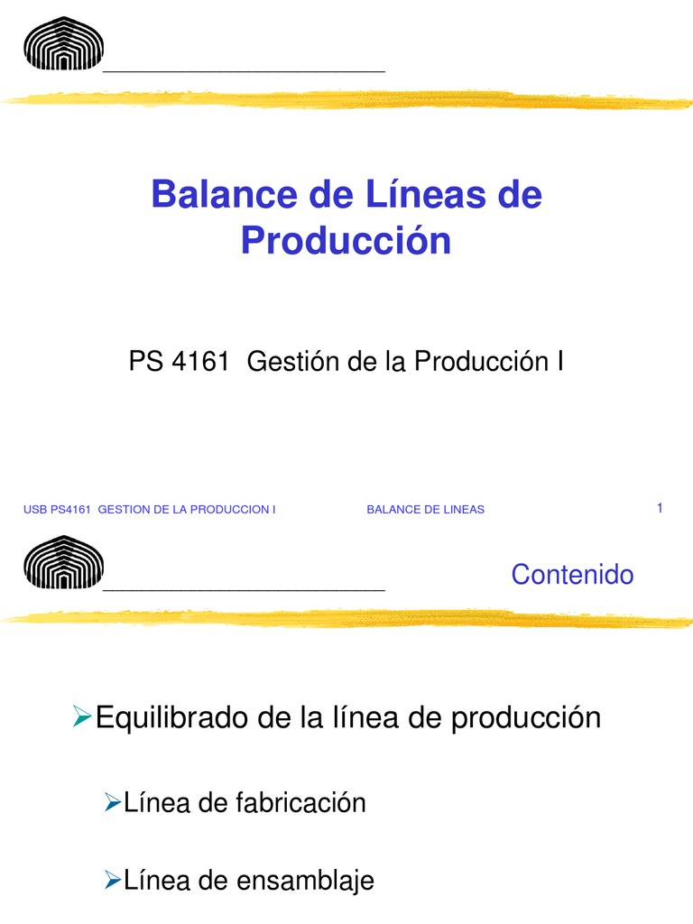 Balance de Líneas en Producción | PDF